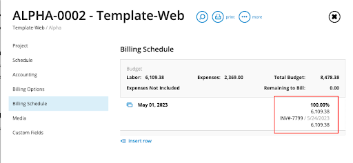 Billing Schedules – Workamajig