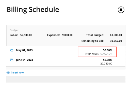 Billing Schedules – Workamajig