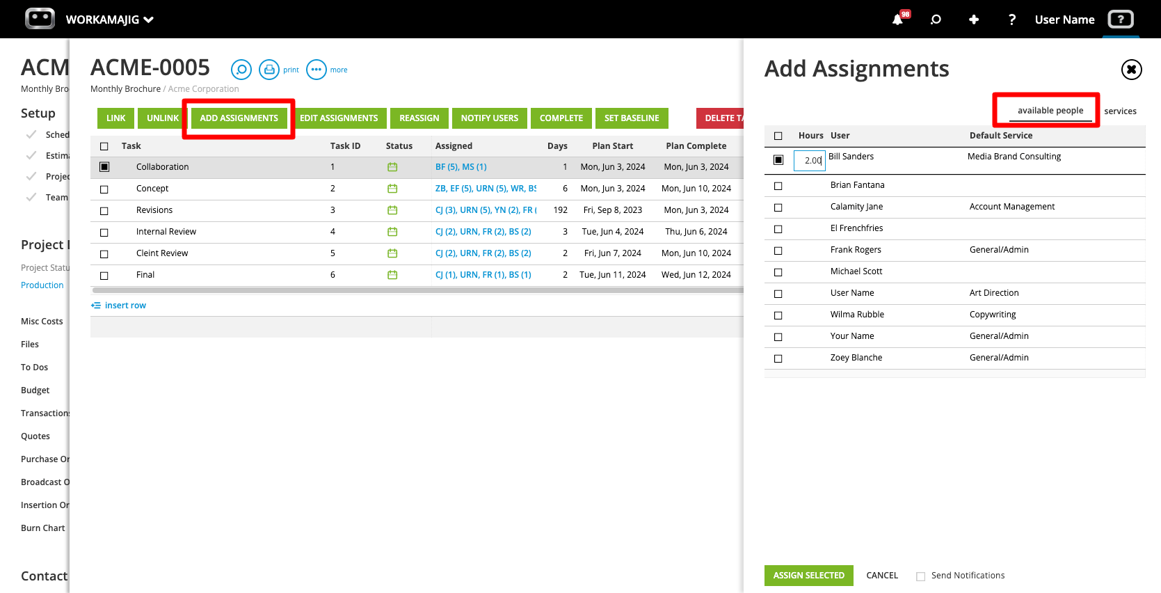 Project schedule overview [in-depth guide] – Workamajig