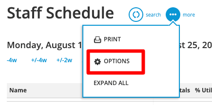 Resource Manager > Staff schedule page [guide] – Workamajig