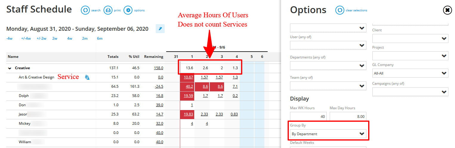 Resource Manager > Staff schedule page [guide] – Workamajig