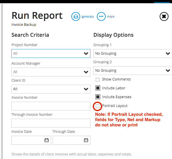 Invoice backup [report] – Workamajig