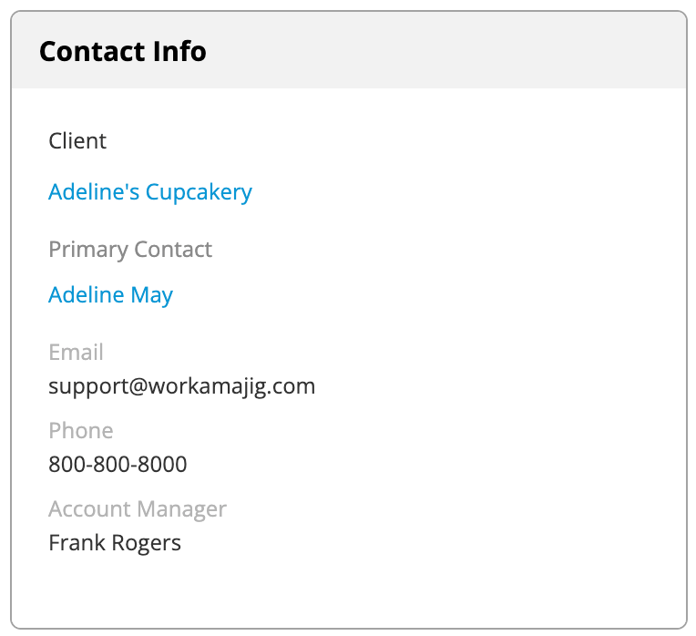 Dashboard Widget Repository – Workamajig