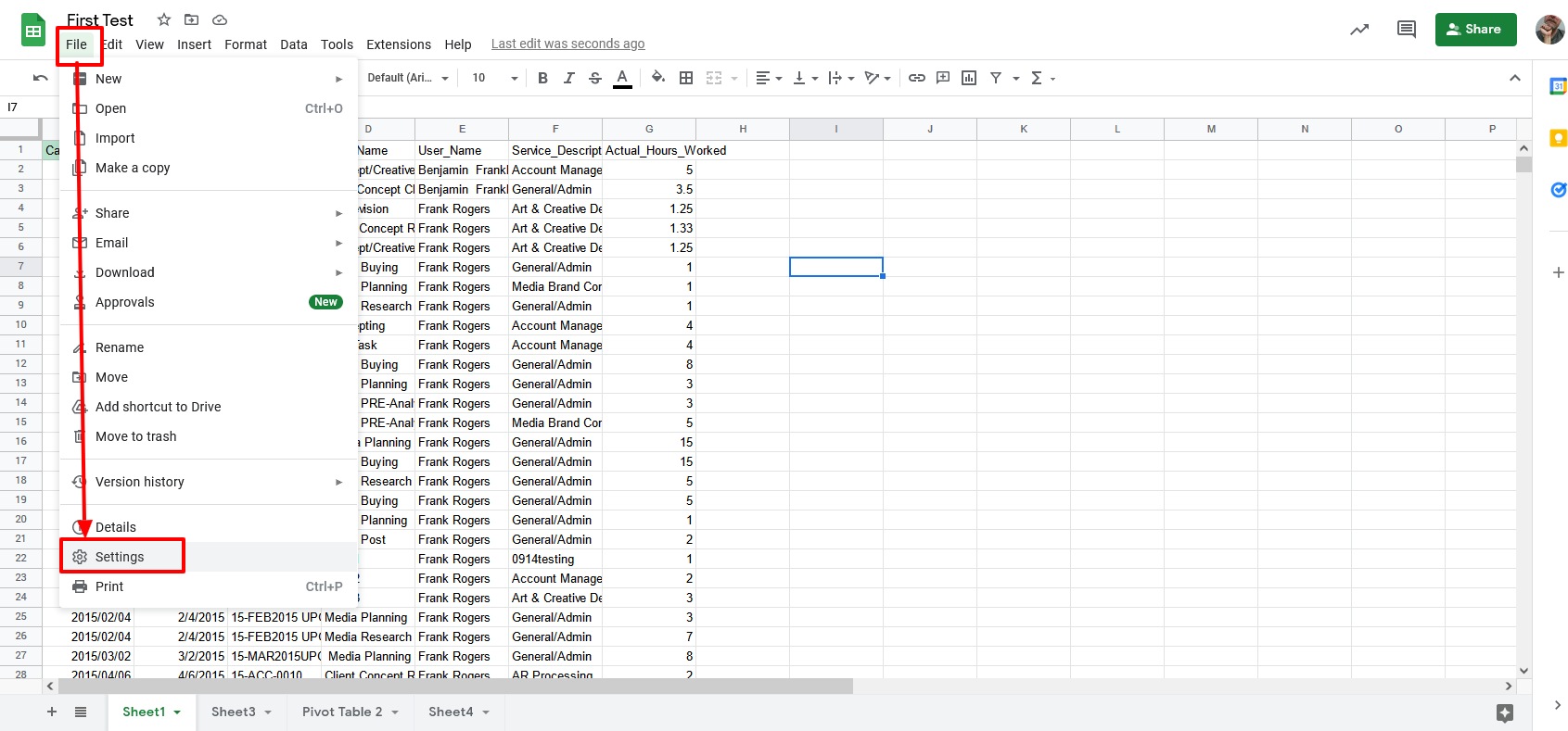 Export to Google Sheets [in-depth guide] – Workamajig