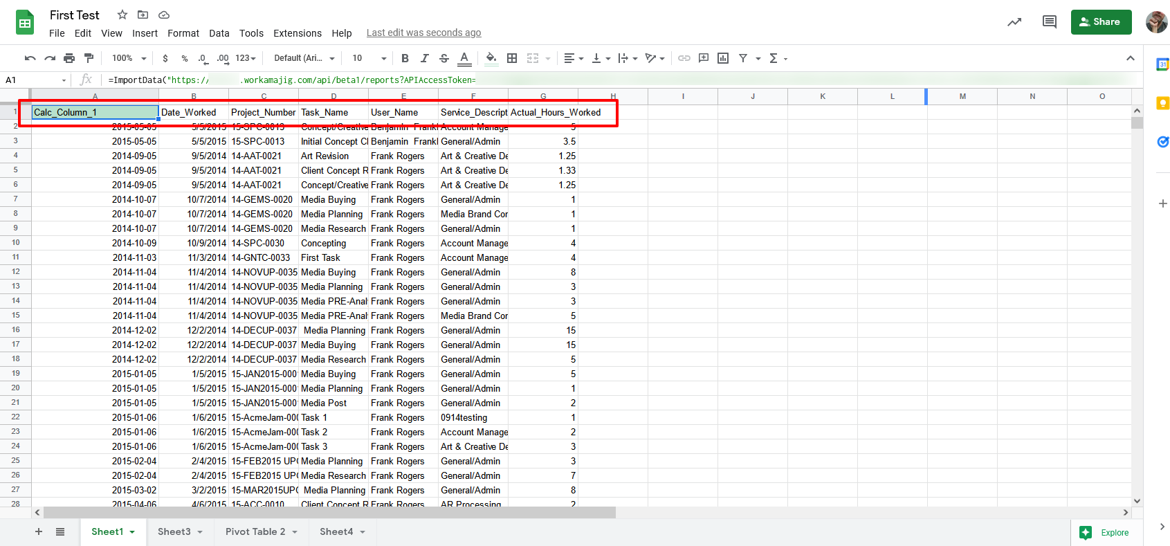 Export to Google Sheets [in-depth guide] – Workamajig